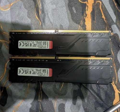 Оперативная память ddr4 16gb 3200 2x8 fury