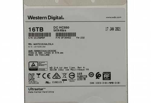 16TB 7200RPM 6GB/S 512MB DC HC550 0F38462