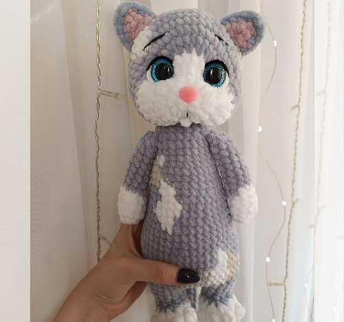 Вязаная игрушка, кот