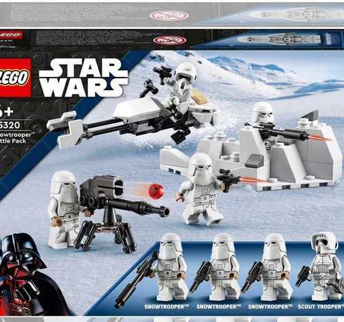 Lego Star Wars 75320 Боевой набор снежных пехотинц