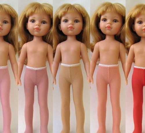 Колготки для куклы Паола Рейна, светлые цвета