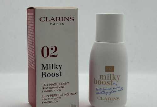 Оттеночный флюид для лица clarins milky boost