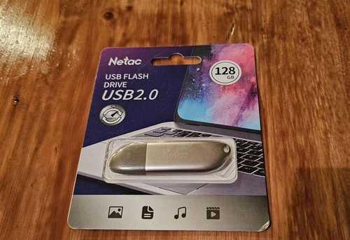 Флешка USB netac U352 128гб, USB2.0. Новая
