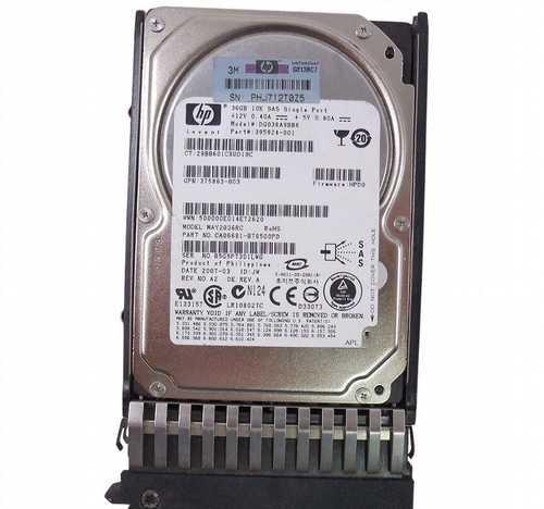 Жесткий диск HP DG036A9BB6 36Gb SAS 2,5" HDD