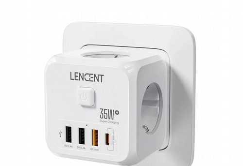 Tройник для розетки lenent USB Cube Switching, 400