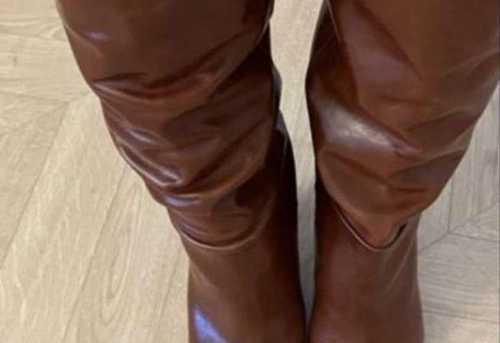 Сапогикожаные сапоги Zara новые 37 оригинал