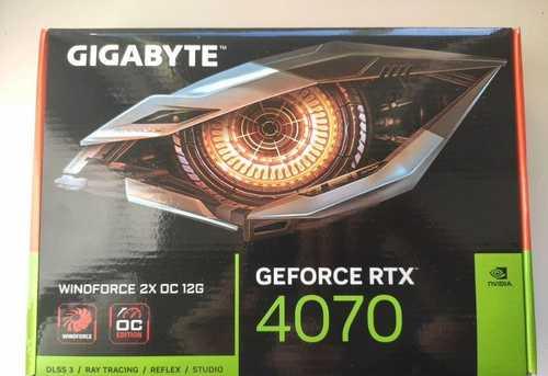 Видеокарта Gigabyte GeForce RTX 4070 windforce 12G