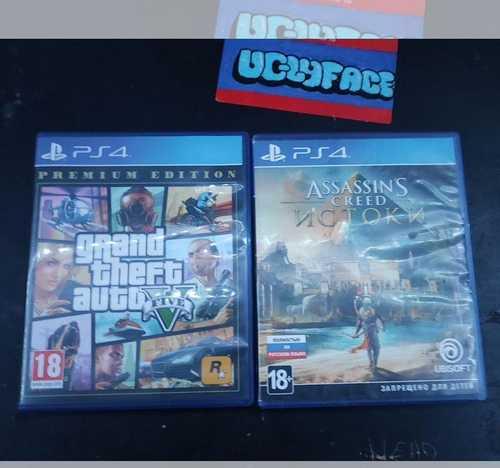 Диски на ps4 гта 5