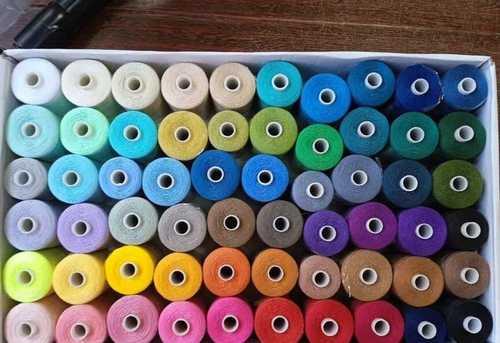 Набор швейных штапельных ниток 40лш 60шт
