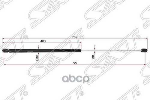 Амортизатор Капота Skoda Superb 08- ST-3T082335