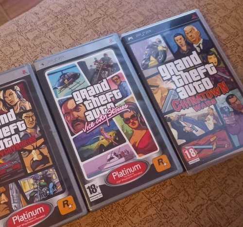 Диски Sony PSP/ GTA с картами