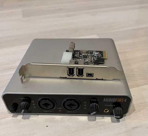 Звуковая карта echo Audiofire 4 + firewire карта