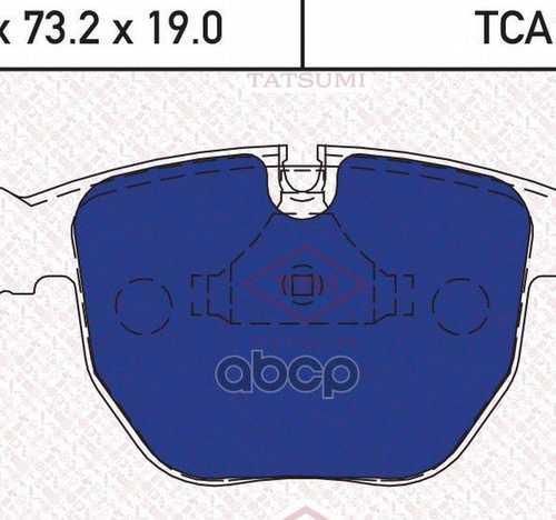 Колодки тормозные дисковые перед TCA1196