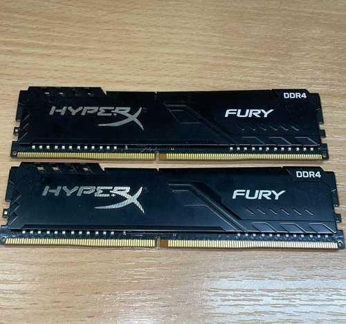 Оперативная память HyperX fury Black 16 гб DDR4