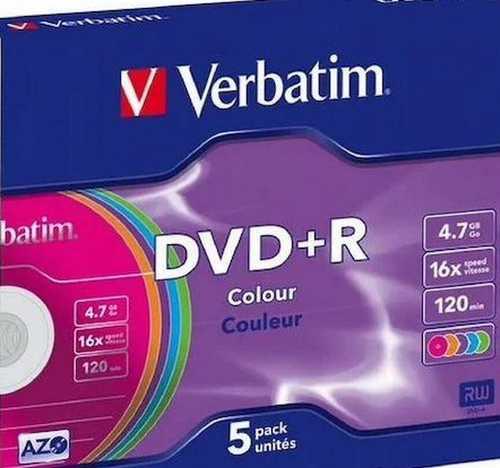 Болванка - Диски DVD R Verbatim slim color