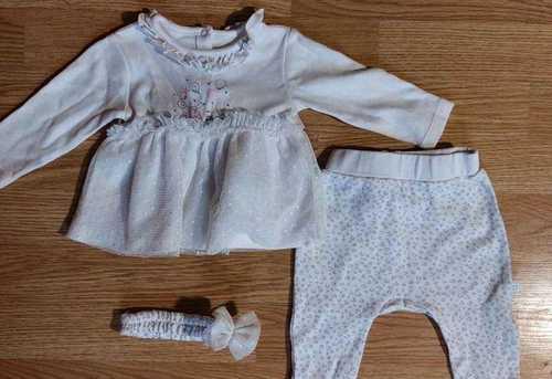 Два комплекта одежды для девочки 1-3 месяца