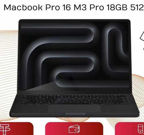 Macbook Pro 16 m3 Pro 18Gb 512Gb Русская раскладка