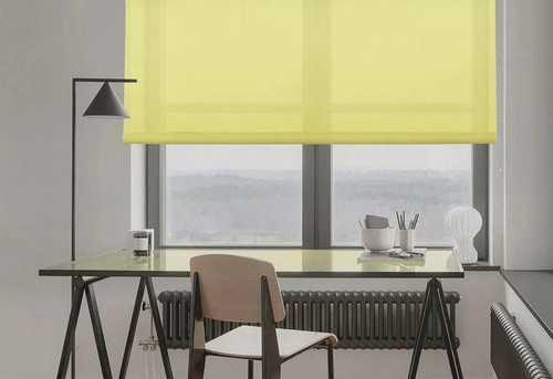 Рулонные шторы Плайн светло-желтый 40 см
