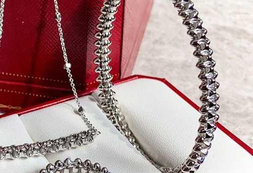 Комплект Cartier синтетические бриллианты премиум