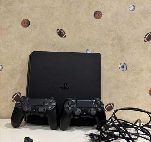 Sony playstation 4 slim 1tb 2 геймпада