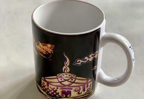 Кружка керамическая с надписью "Байырлал-биле"