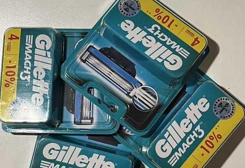 Сменные Кассеты Gillette Mach3 для Бритвы 4 шт