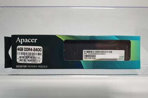 DDR4 2400 4GB Apacer AU04GGB24cetbgh, NEW нал/без