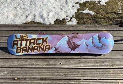 Комплект Сноуборд Lib tech attack banana 161w