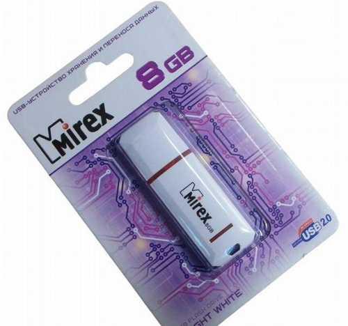 Флешка 8 гб USB Mirex Knight White