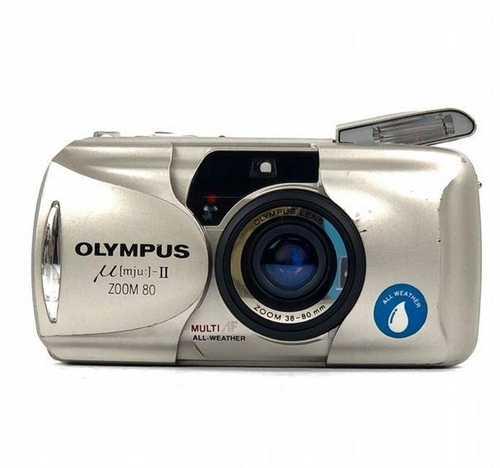 Фотоаппарат мыльница плёночный olympus mju ll 80