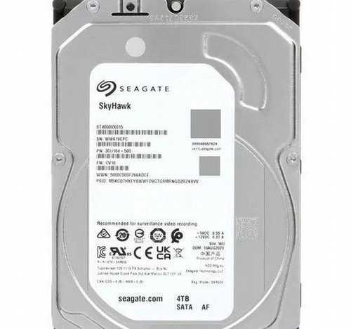 4TB Seagate Skyhawk (ST4000VX015) Serial ATA III, 5400 rpm, 256mb, для видеонаблюдения