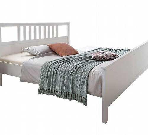 Кровать двуспальная нортон (160), Белый воск