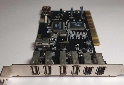 Контроллер PCI USB 2.0 x4 / ieee 1394 x2 simt107B