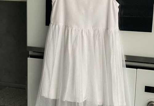 Белое платье crockid
