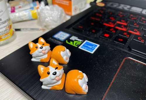 Кастомный Кейкап Корги. Custom Key cap Corgi