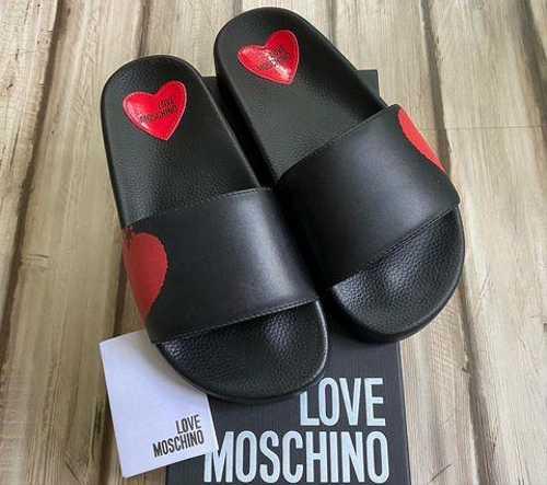 Шлепки женские оригинал Love Moschino 37