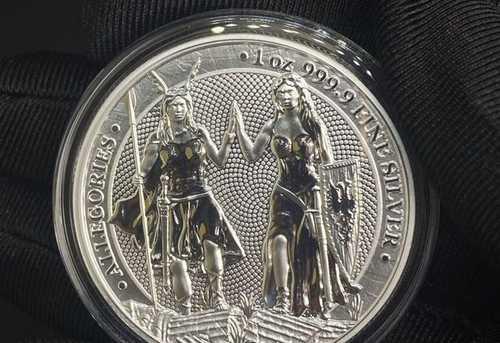 Монета Аллегории "Галия и Польша" 2023 г
