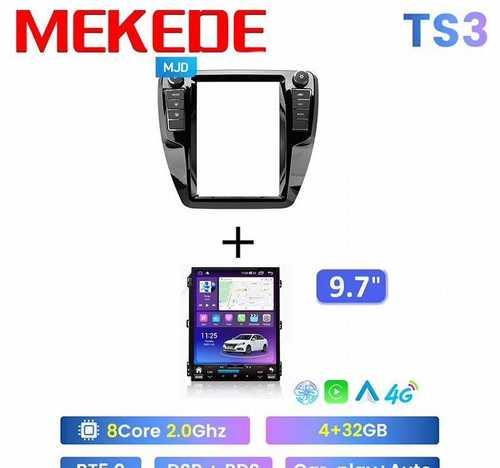 Магнитола 9.7 дюйма Volkswagen Jetta 6 MJD 2011-2018 Mekede TS3 4 32G carplay