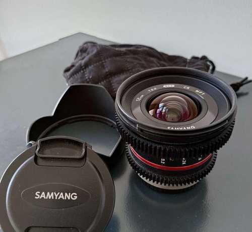 Объектив Samyang 12mm T2.2 NCS CS vdslr Micro 4/3