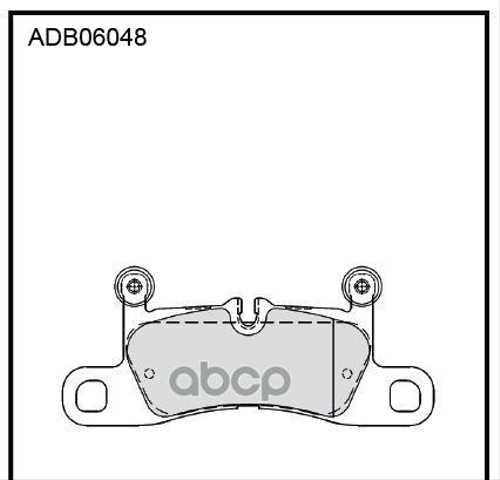 Колодки тормозные задние ADB06048 allied nippon