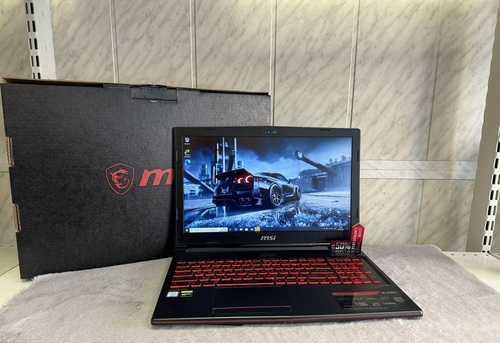 Игровой ноутбук 15.6" MSI GL63 9SC-097XRU, 1256 ГБ, Core i5-9300H, RAM 8 ГБ, GeForce GTX 1650 4 ГБ