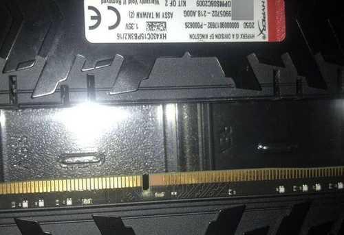 Оперативная память HyperX Predator DDR4 16гб(8\2)