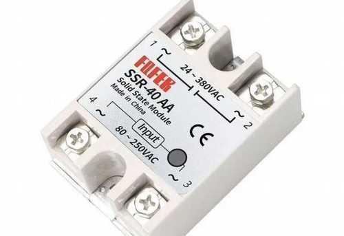 Твердотельное реле 40A, 80-250V AC Fotek SSR-40AA