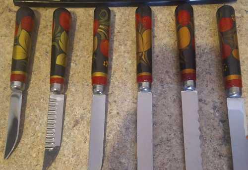 Набор кухонный ножей Хохлома СССР