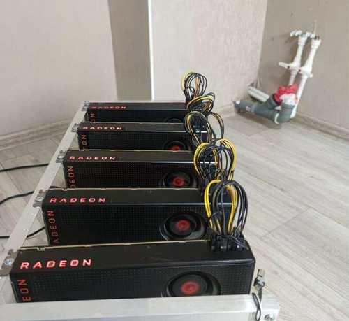 Видеокарты AMD Radeon RX Vega 56 8Gb (5шт)