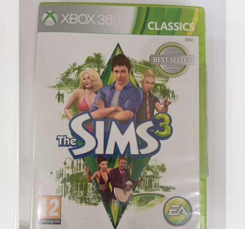 Диск the Sims 3 на xbox 360
