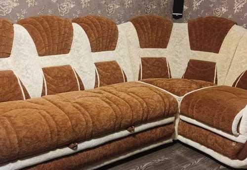 Угловой диван с креслом бу