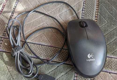 Мышь проводная Logitech M100