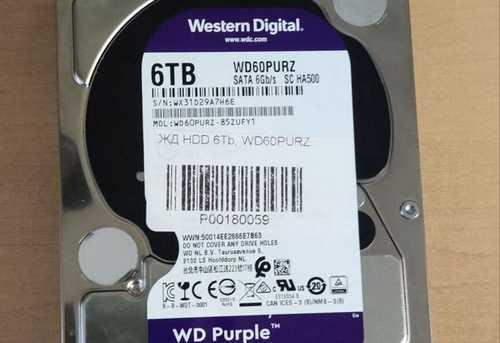 Жесткий диск WD purple wd60purz 6TB