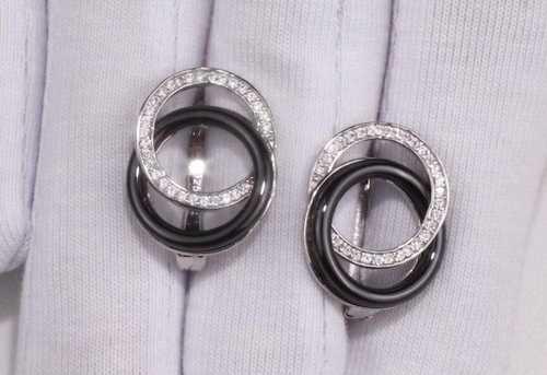 Серьги и кольцо из серебра